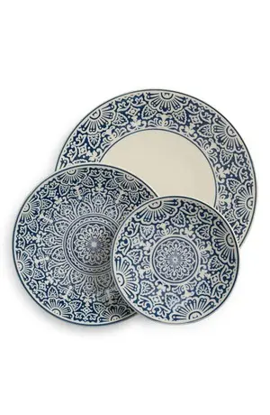 FORTESSA Havana 12-piece Dinnerware Set - Blue