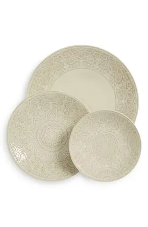FORTESSA Havana 12-piece Dinnerware Set - Gray