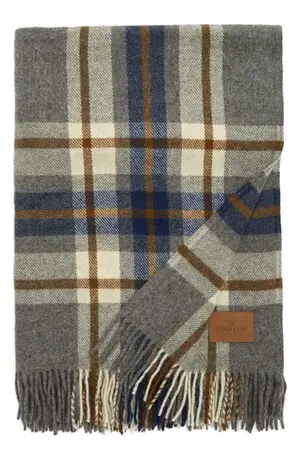 Pendleton Motor Robe Wool Throw Blanket With Carrying Straps - Raleigh Plaid