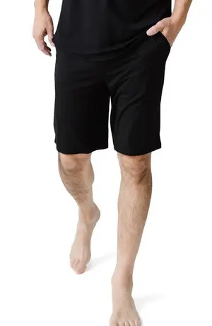 Cozy Earth Stretch Lounge Shorts - Black