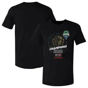 500 LEVEL Seattle Sounders Fc 2022 Concacaf Champions League Champions T-shirt - Black