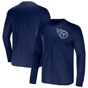 NFL X DARIUS RUCKER Collection Fanatics Tennessee Titans Team Long Sleeve Pocket T-shirt - Navy