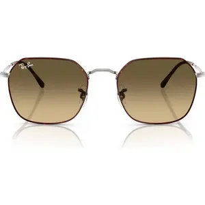 Ray-ban 55mm Geometric Sunglasses - Brown Grad