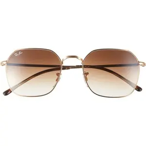 Ray-ban Ray-Ban 55mm Geometric Sunglasses Gold Flash