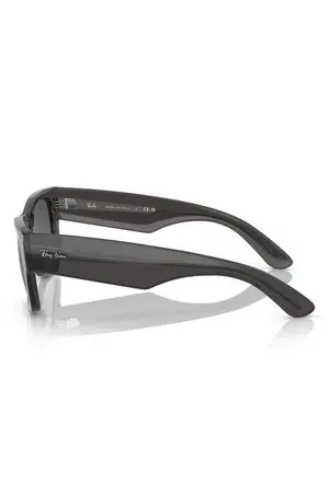 Ray-ban Mega Wayfarer 51mm Square Sunglasses - Transparent Black/grey