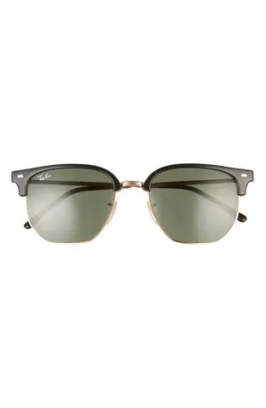 Ray-ban Clubmaster 55mm Square Sunglasses Black