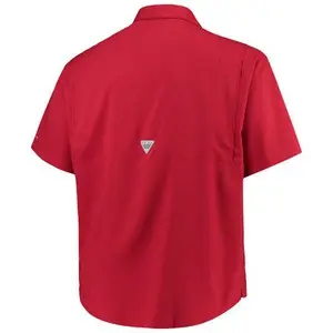 Columbia Alabama Tide Big & Tall Collegiate Tamiami Button-down Shirt - Crimson