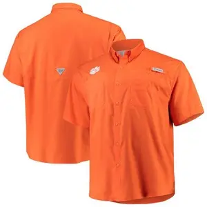 Columbia Clemson Tigers Big & Tall Collegiate Tamiami Button-down Shirt