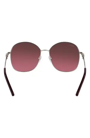 FERRAGAMO 59mm Gradient Sunglasses - Gold/brown Red Gradient