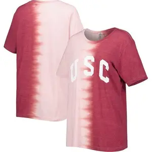 GAMEDAY COUTURE Usc Trojans Find Your Groove Split-dye T-shirt - Cardinal