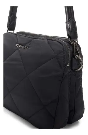 Mz Wallace Bowery Quilted Nylon Crossbody Bag - Black 2
