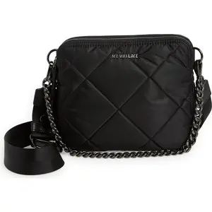 Mz Wallace Bowery Quilted Nylon Crossbody Bag - Black