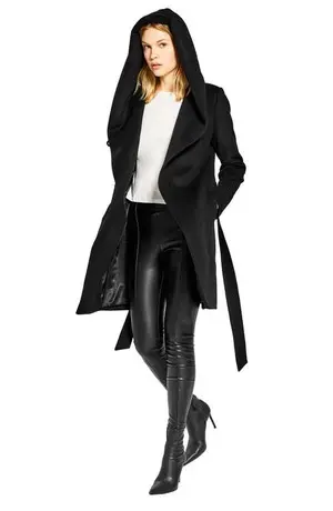 Sentaler Hooded Alpaca & Wool Wrap Coat