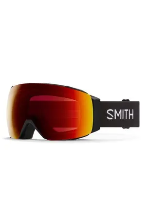 SMITH I/o Mag™ 154mm Snow Goggles - Black / Chromapop Red Mirror