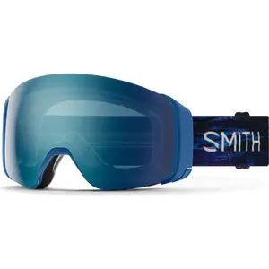 SMITH 4D MAG 184mm Snow Goggles Blue Glitch / Blue Mirror