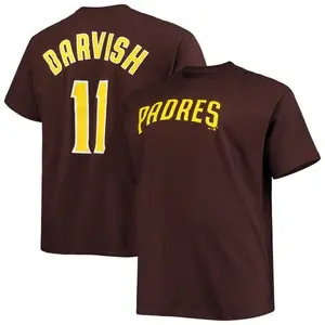 Profile Yu Darvish San Diego Padres Big & Tall Name & Number T-shirt - Brown