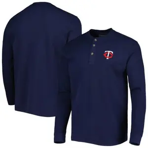 DUNBROOKE Minnesota Twins Maverick Long Sleeve T-shirt - Navy