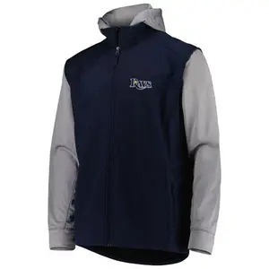 DUNBROOKE Heather Gray Tampa Bay Rays Alpha Full-zip Jacket