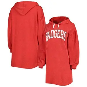 GAMEDAY COUTURE Wisconsin Badgers Game Winner Vintage Wash Tri-blend Dress - Red