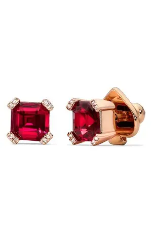 Kate Spade New York Kate Spade New York Stud Earrings Ruby/ Rose Gold