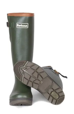 Barbour Tempest Waterproof Rain Boots - Olive