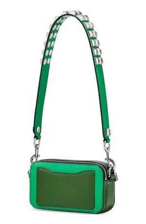 Marc Jacobs The Studded Snapshot Shoulder Bag - Fern Green Multi