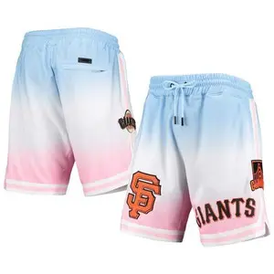 PRO STANDARD Pink San Francisco Giants Team Logo Pro Ombre Shorts - Blue