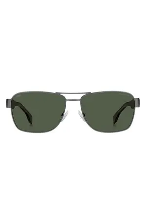 BOSS 60mm Polarized Rectangle Sunglasses - 0086-uc