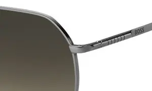 BOSS 61mm Aviator Sunglasses - Dark Ruthenium