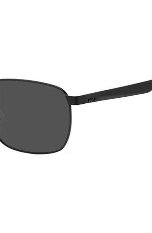 BOSS 62mm Aviator Sunglasses - Matte Black