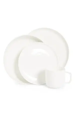 FORTESSA Modern Coupe 16-piece Dinnerware Set - White