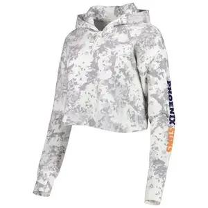LUSSO Maia Phoenix Suns Cropped Quarter-zip Top