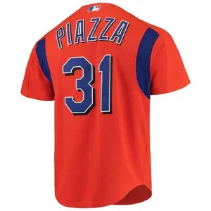 Mitchell & Ness Mike Piazza New York Mets Cooperstown Collection Mesh Batting Practice Button-up Jersey