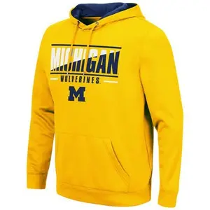 COLOSSEUM Michigan Wolverines Slash Stack 2.0 Pullover Hoodie