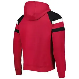 STARTER Arizona Cardinals Draft Fleece Raglan Pullover Hoodie