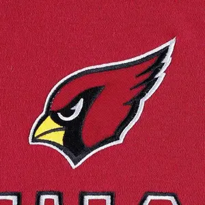 STARTER Arizona Cardinals Draft Fleece Raglan Pullover Hoodie