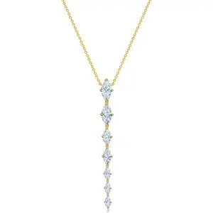 CRISLU Oppulent Drops Y-necklace - Gold