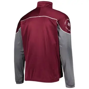 Adidas Texas A&m Aggies Aeroready Knit Quarter-snap Jacket