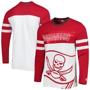 STARTER White Tampa Bay Buccaneers Halftime Long Sleeve T-shirt - Red