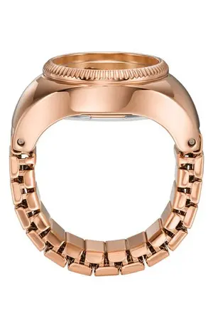 Fossil Ring Watch - Rose Gold