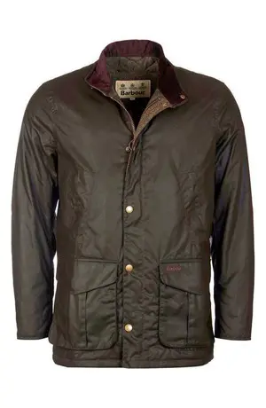 Barbour Hereford Waxed Cotton Jacket - Olive