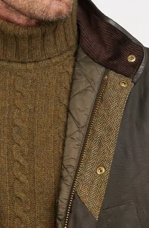 Barbour Hereford Waxed Cotton Jacket - Olive