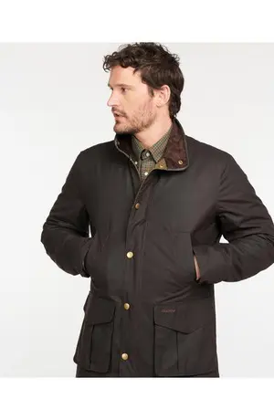 Barbour Hereford Waxed Cotton Jacket - Rustic