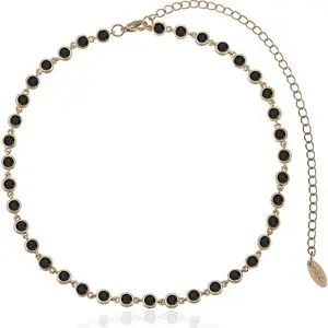 ETTIKA Ettika Cubic Zirconia Bezel Collar Necklace