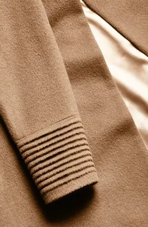 Sentaler Alpaca & Wool Wrap Coat - Dark Camel