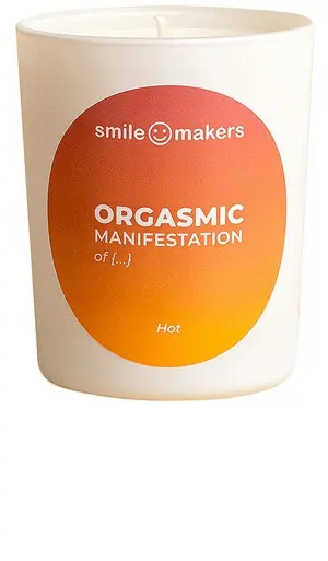 SMILE MAKERS Hot Orgasmic Manifestations Candle In White