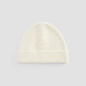 Everlane Cashmere Beanie Bone White