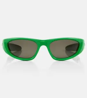 Bottega Veneta Wraparound Sunglasses - Green