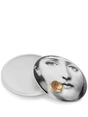 FORNASETTI Lina Cavalieri Round Box - Black