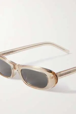 Saint Laurent Shade Oval-frame Sunglasses